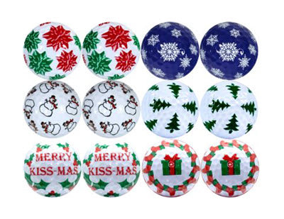 New Novelty Christmas 2 Mix of Golf Balls – AnyGolfBalls